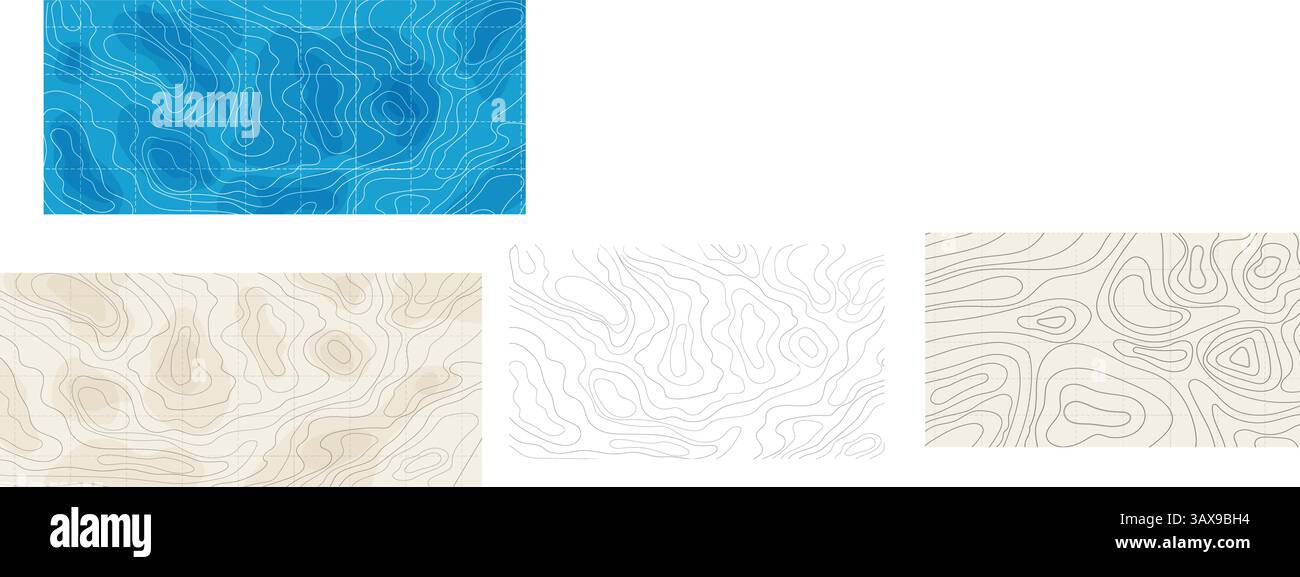 Topography map line contour territory, abstract landscape texture with ...