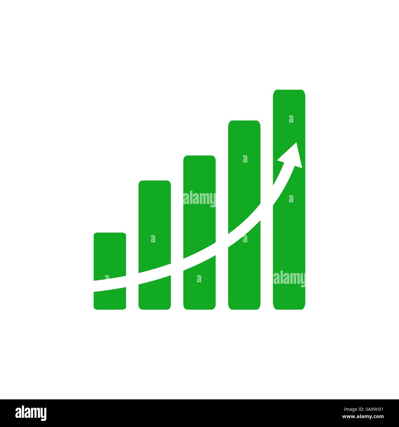 Growing success positive trends illustration Stock Vector Images - Alamy