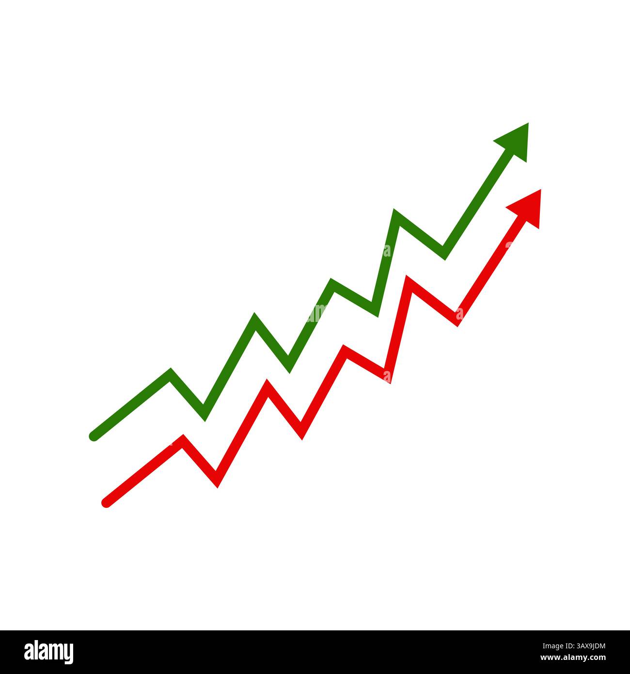 Green arrow showing direction Stock Vector Images - Alamy