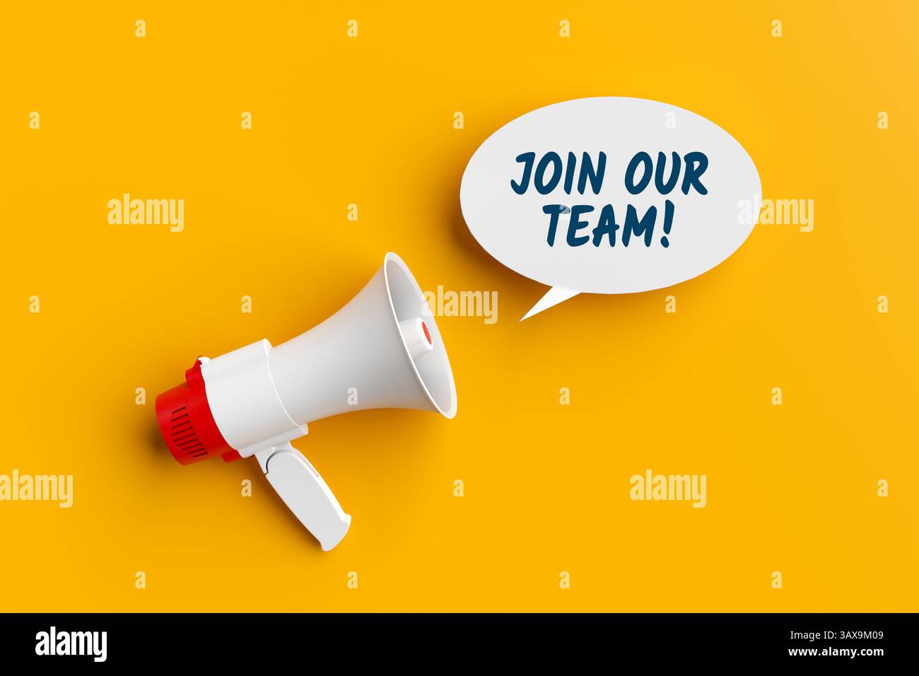 Megaphone announcing hiring on hi-res stock photography and images - Alamy