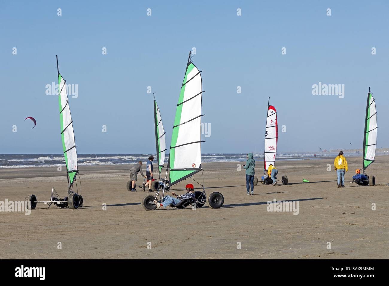 Beach sailing, beach, Hoek van Holland, Rotterdam, Netherlands Stock ...