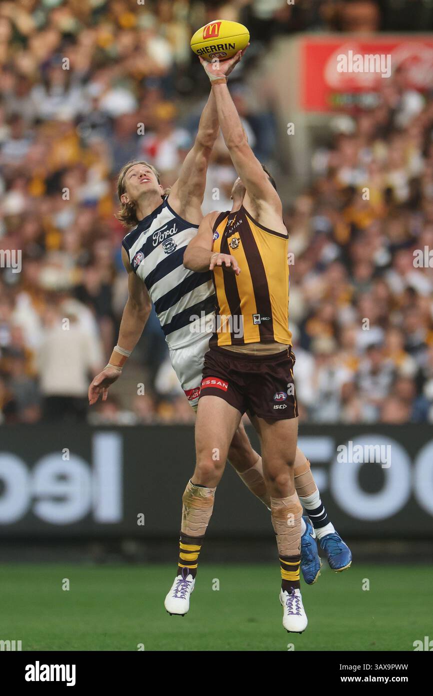 Melbourne, Australia. 21st Apr, 2025. Rhys Stanley of the Cats and ...