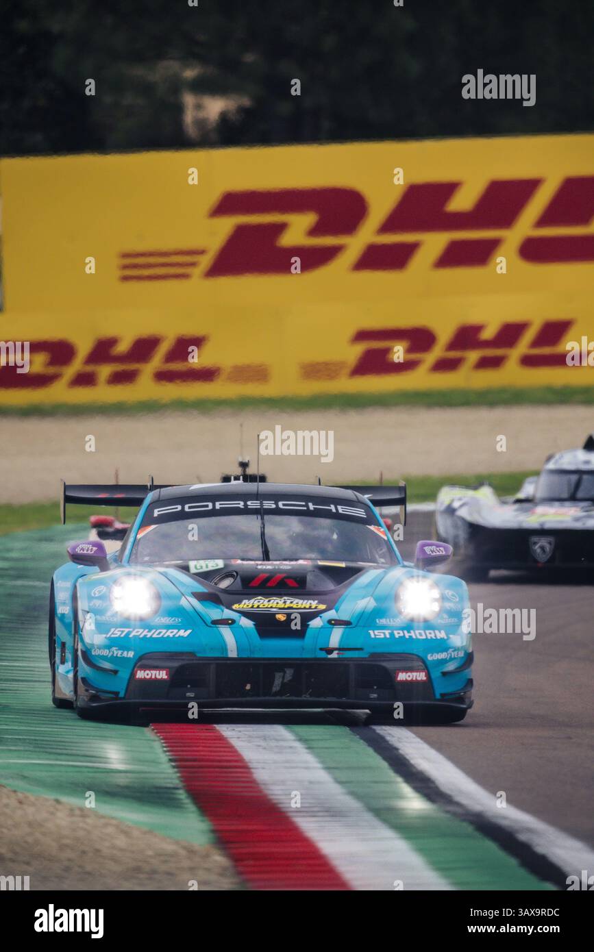 Imola, Italy. 21st Apr, 2025. The #92 Manthey 1st Phorm Porsche 911 GT3 ...