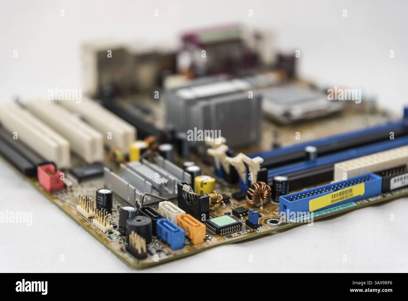 Detailed view of the PC hardware part Motherboard - computer technology ...