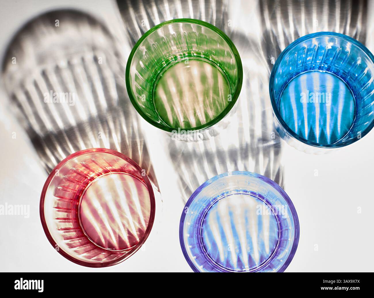 Gradient blue green hues vertical hi-res stock photography and images - Alamy