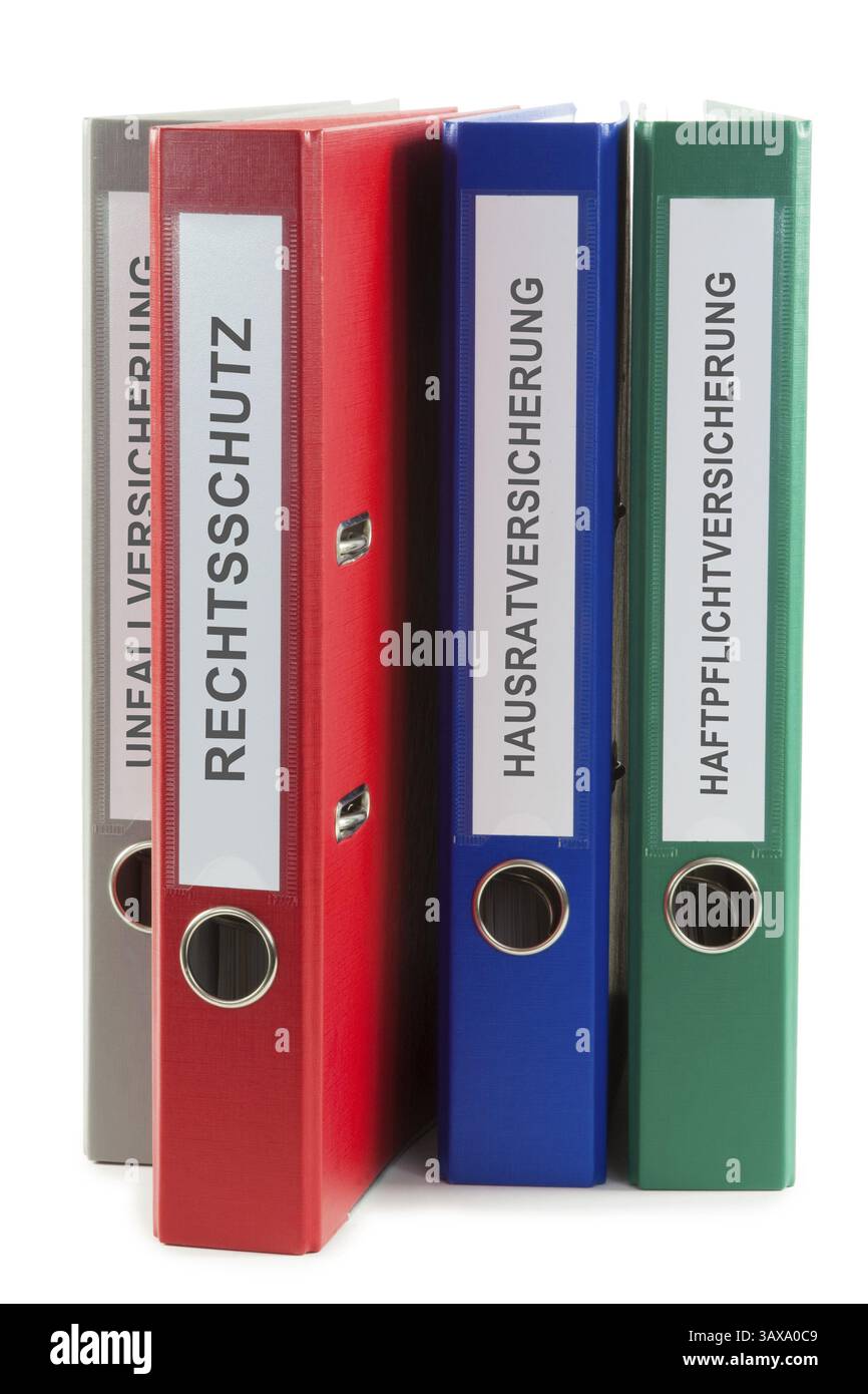 Contents insurance documents Cut Out Stock Images & Pictures - Alamy