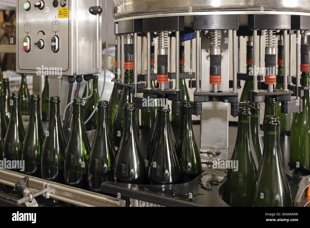 Wine filling line hi-res stock photography and images - Alamy