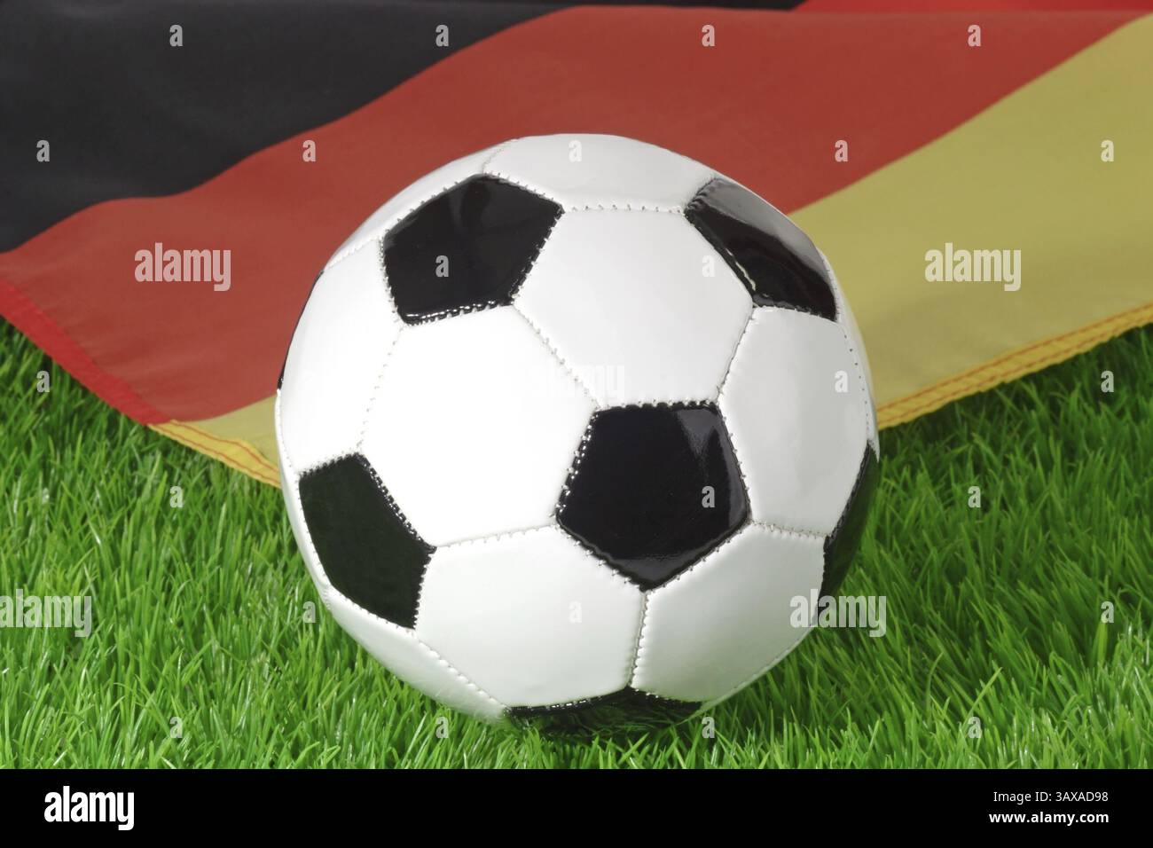 German flag on football hi-res stock photography and images - Alamy