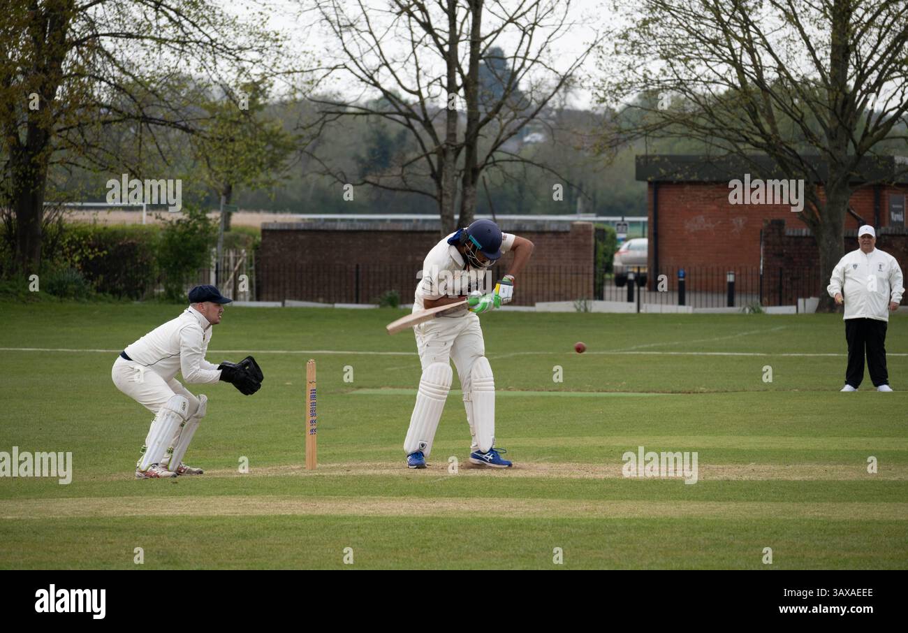 Club cricket match at Warwick, Warwickshire, UK Stock Photo - Alamy