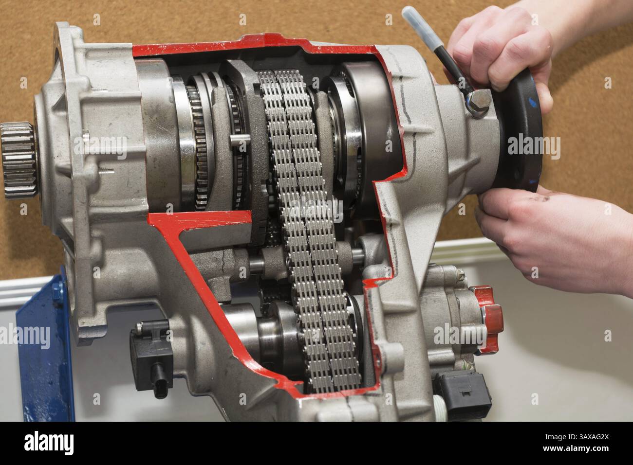 Model shows insight into a transfer case Stock Photo - Alamy
