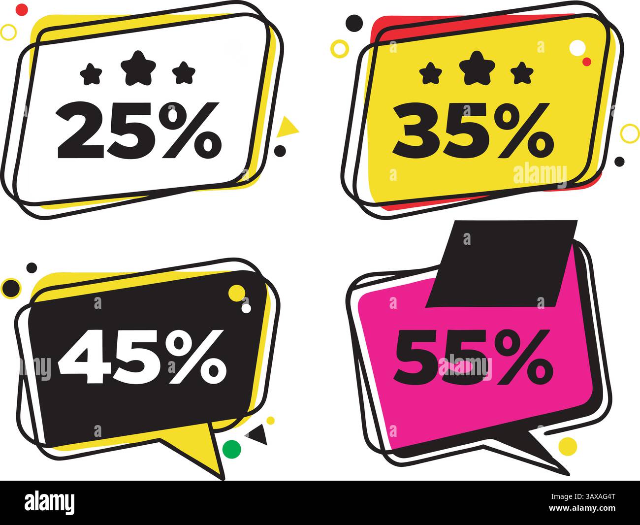 Eye catching promo labels hi-res stock photography and images - Alamy