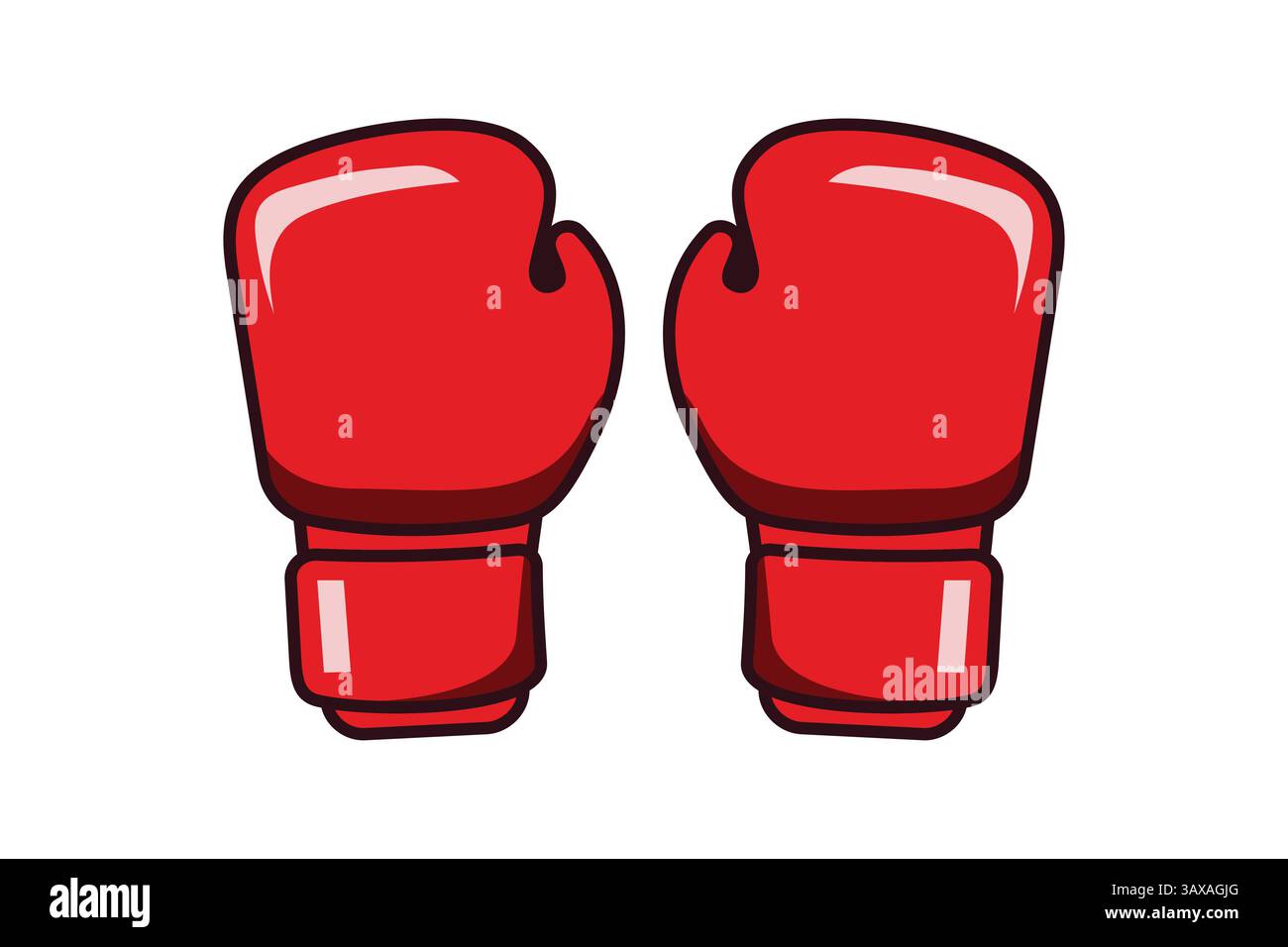 Cartoon boxing championship Stock Vector Images - Alamy