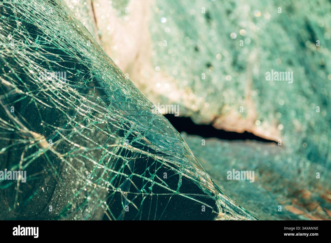 Broken windshield glass pattern as background and texture Stock Photo ...