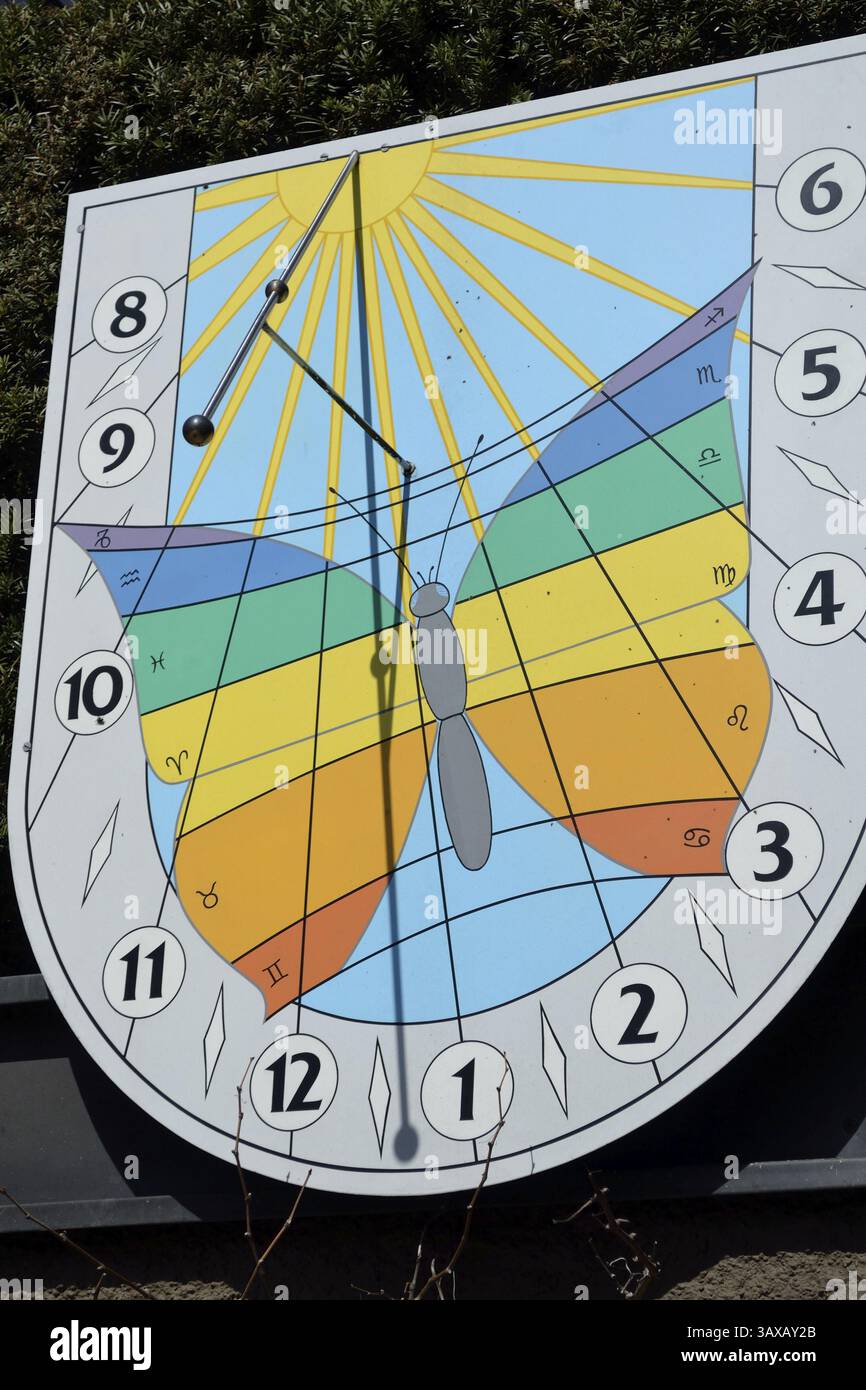 Position of the sun shows the time on a sundial Stock Photo - Alamy