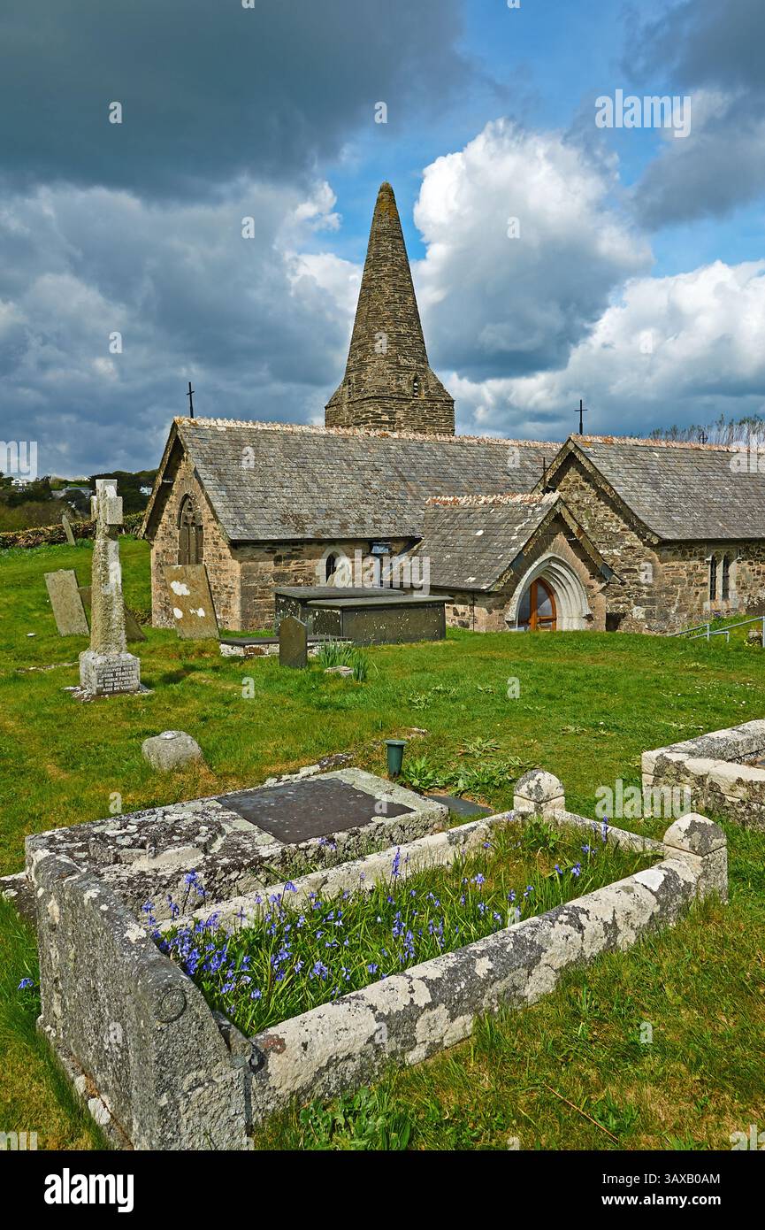 St Enedoc's church Trebethnick, Cornwall, burial place of Sir John ...