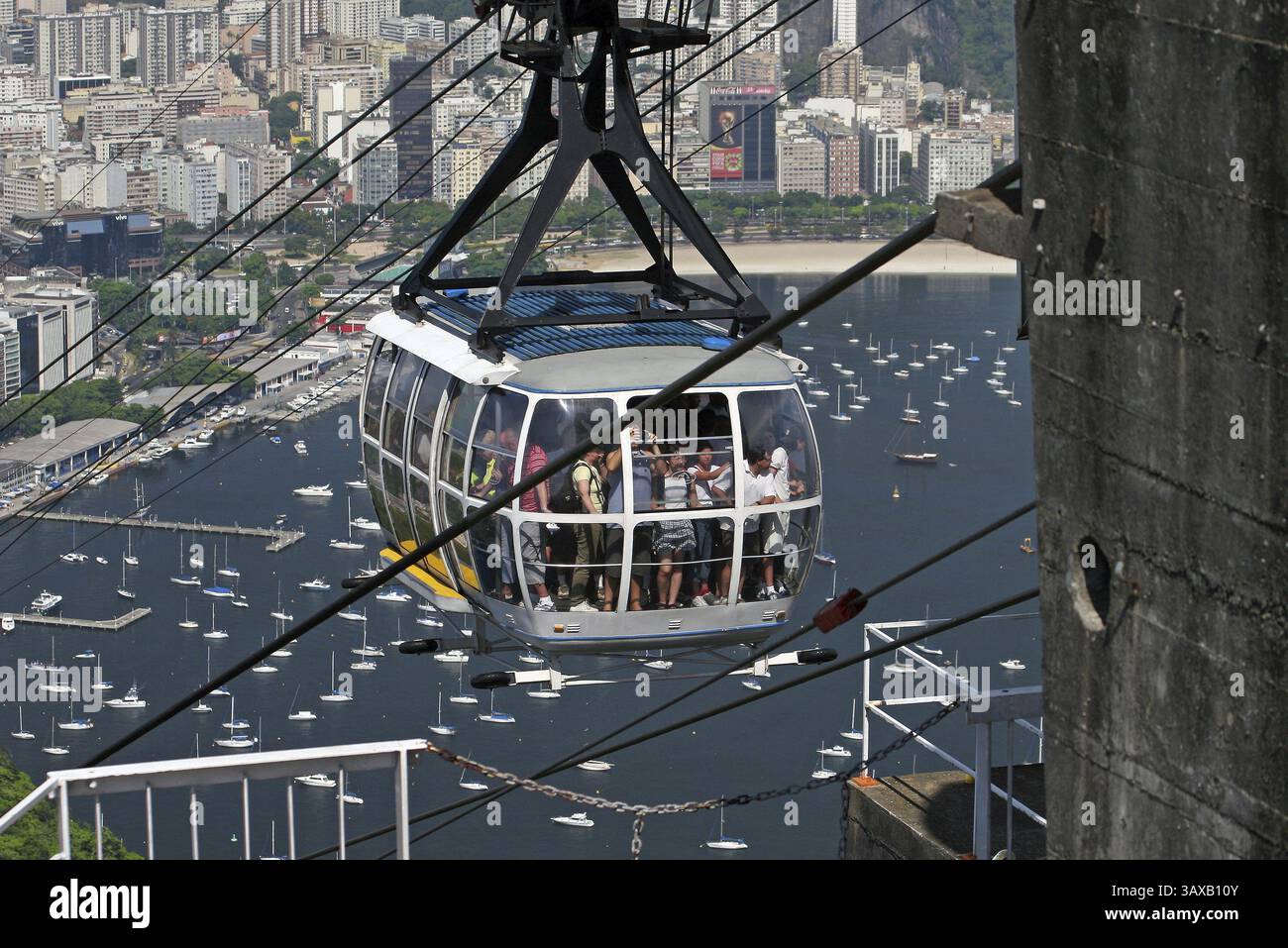 Cable car to the Sugar Loaf Mountain Stock Photo - Alamy