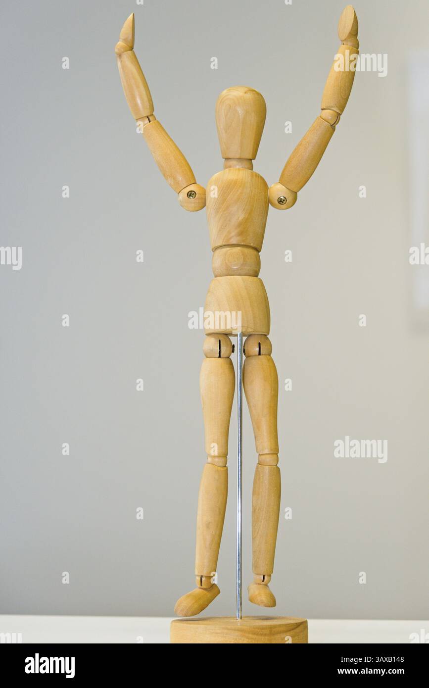Small wooden doll as model doll and poseable limbs - anatomical artist ...