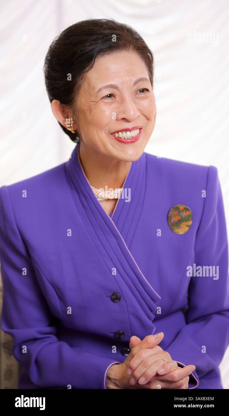 Japanese Princess Hisako of Takamado responds an interview conducted by ...