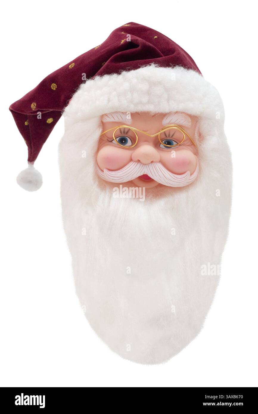 Isolated head of a Father Christmas Puppet Isolated head of a Santa ...