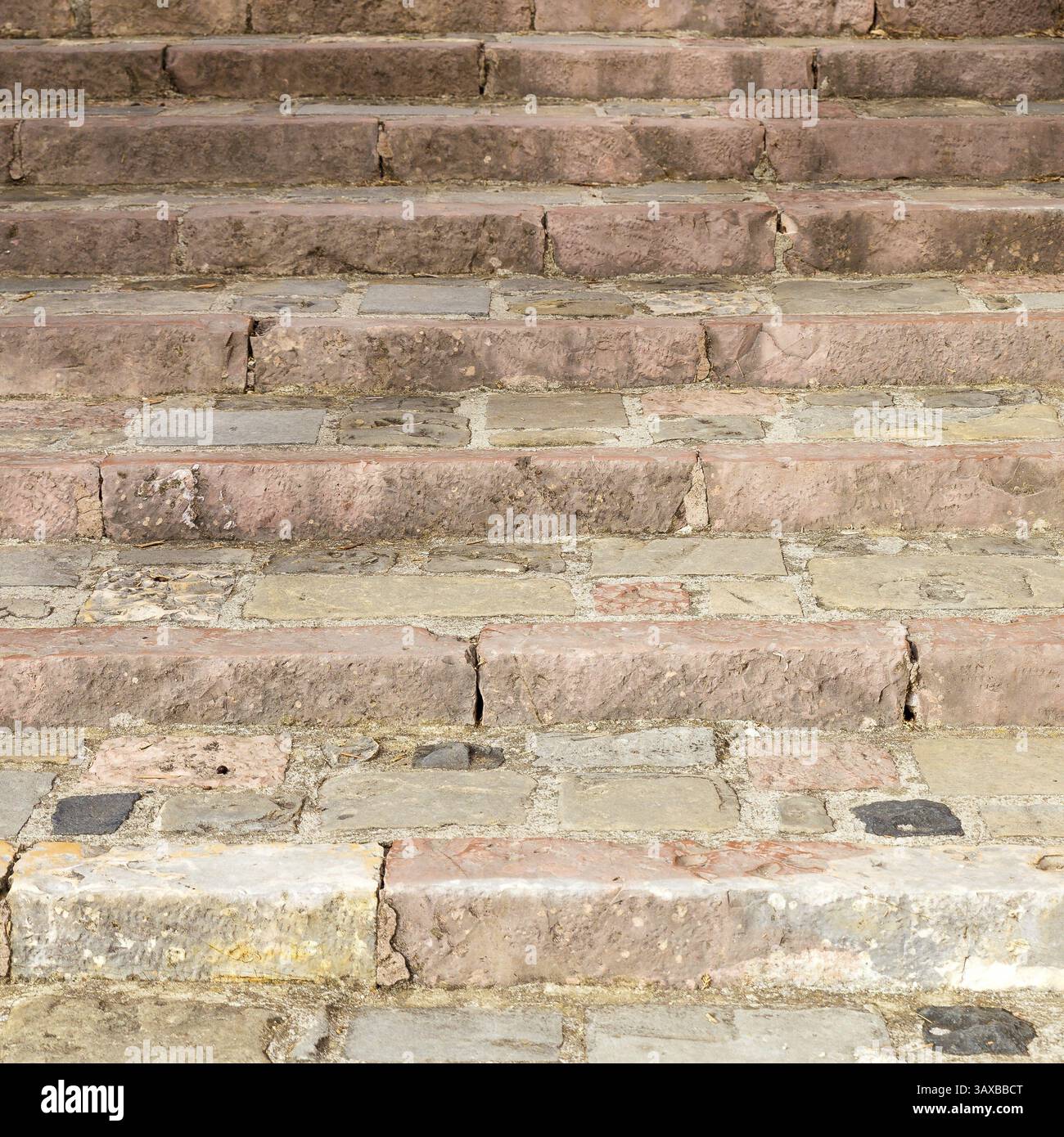 Detail of ancient medieval stairs in ancient stone Stock Photo - Alamy