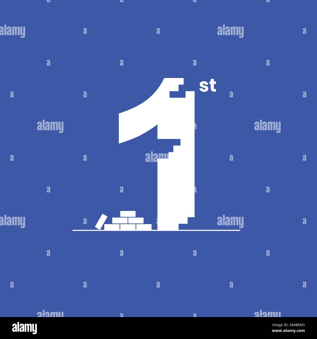 number one brick construction Stock Vector Image & Art - Alamy