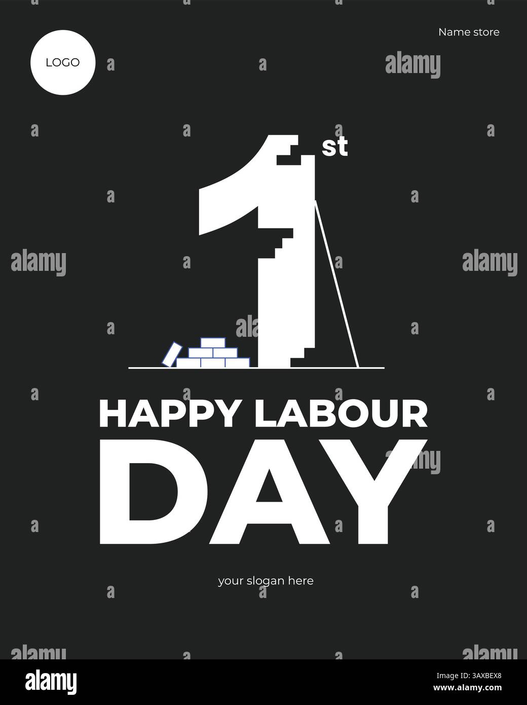 number one brick construction Stock Vector Image & Art - Alamy