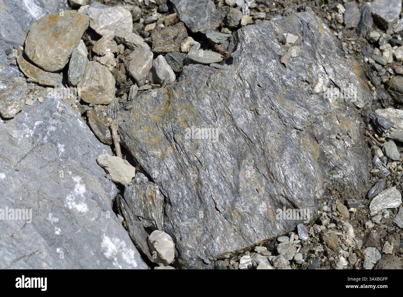 Slate sedimentary rock Stock Photo - Alamy
