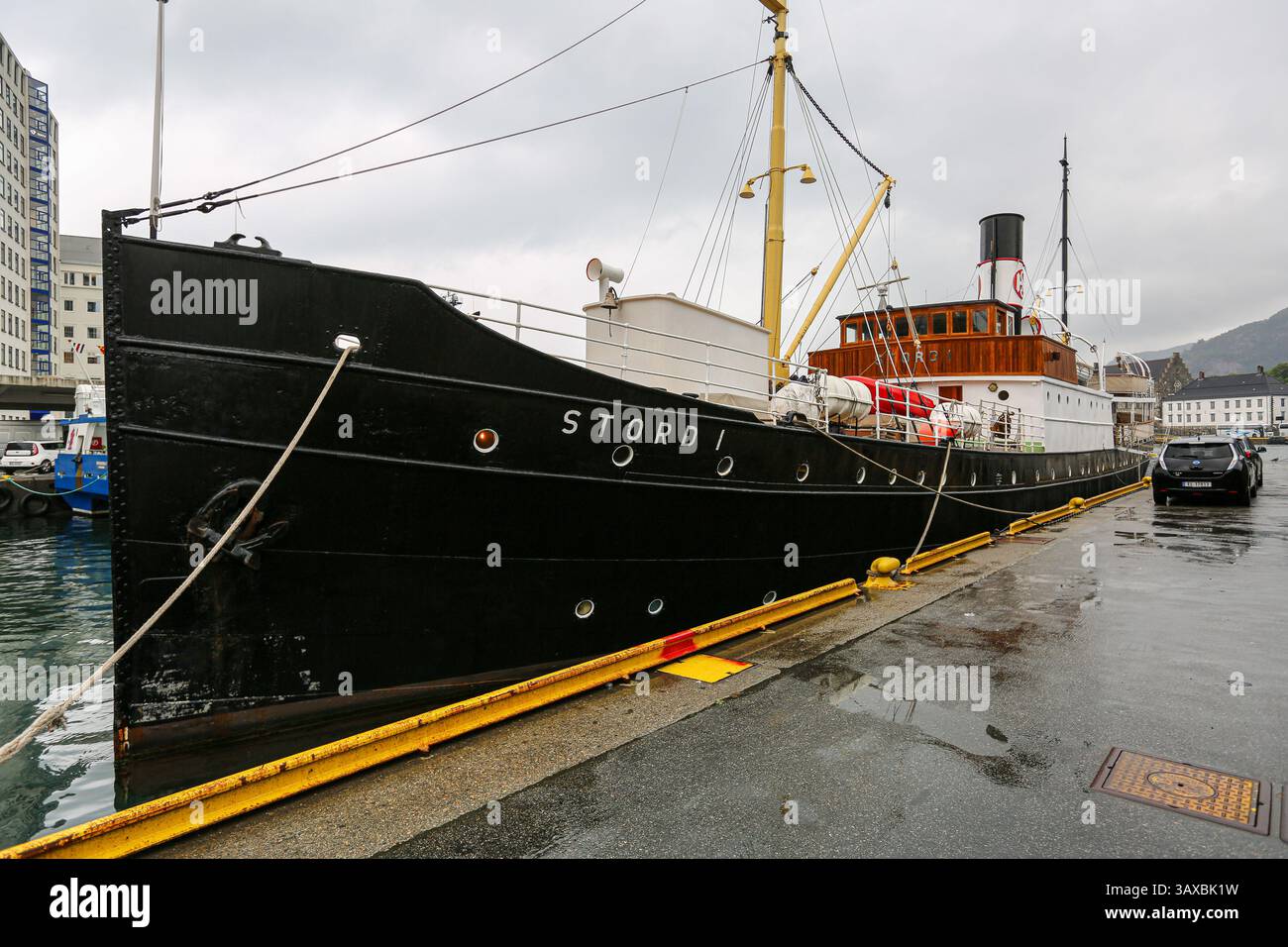 Bergen, Norway: the Norwegian vintage steamship SS STORD I, built in ...