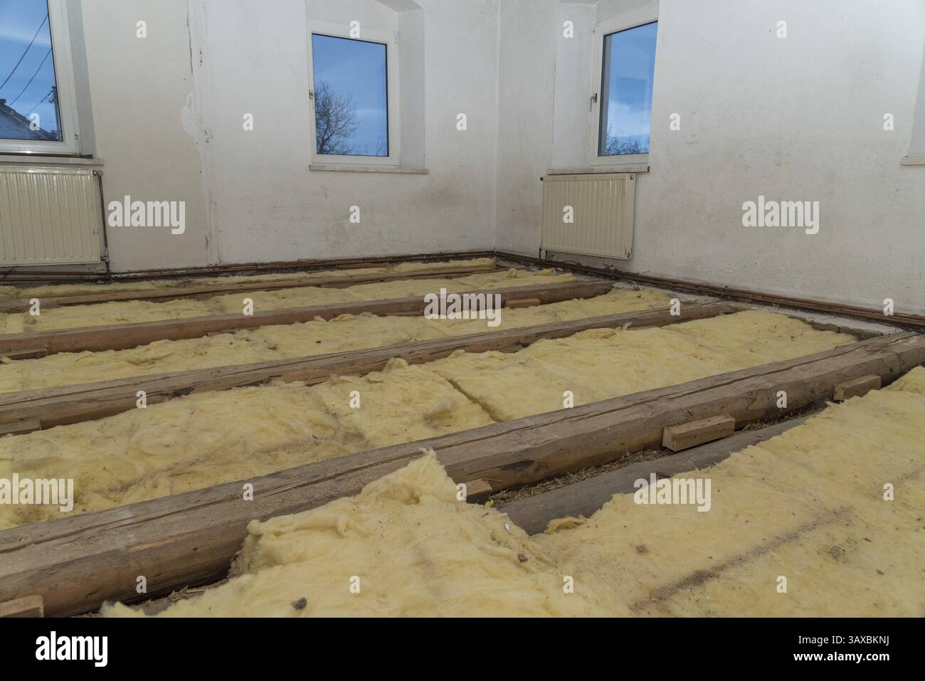 Thermal insulation in house construction - mineral wool for insulation ...