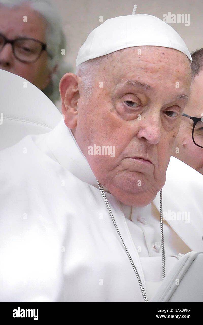 Pope Francis during the impartation of the 'Urbi et Orbi' blessing and ...