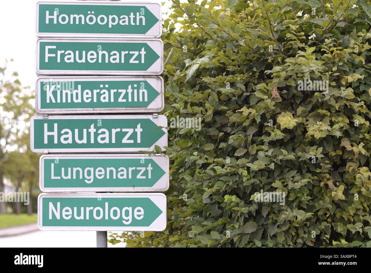 Orientation - signs at access routes to various medical specialists ...