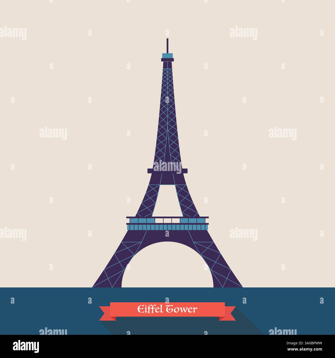Eiffel tower vector logo. Vector illustration Stock Vector Image & Art ...