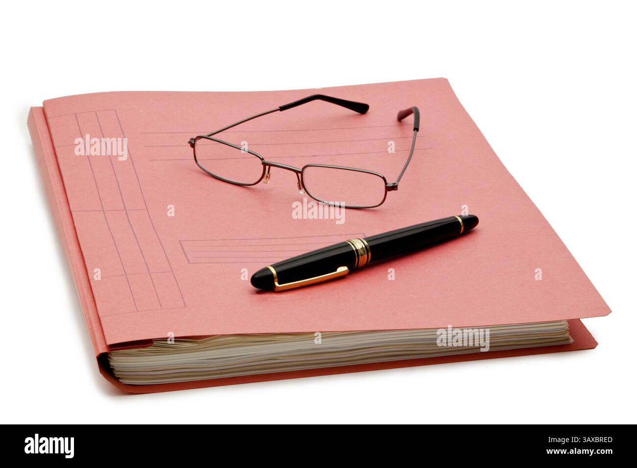Eyeglasses and files Cut Out Stock Images & Pictures - Alamy