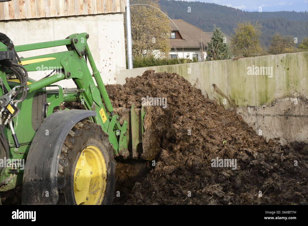 Manure heaps in agricultural fields hi-res stock photography and images ...