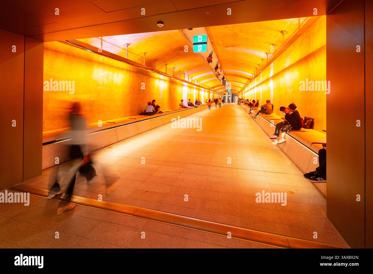 The 'Muru Giligu' Path of Light underground pedestrian tunnel at Martin ...