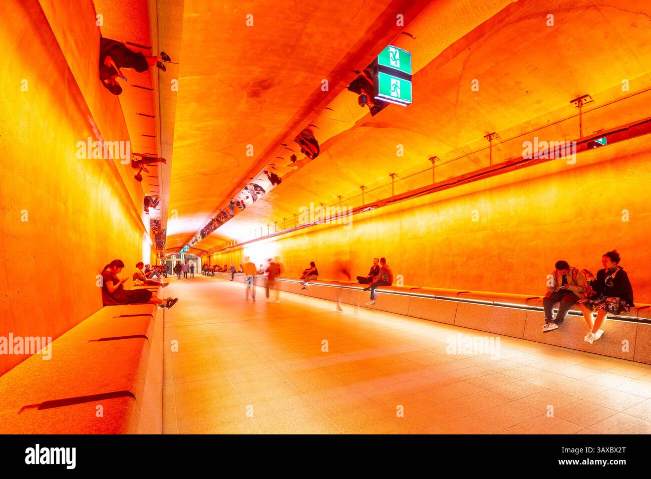 The 'Muru Giligu' Path of Light underground pedestrian tunnel at Martin ...