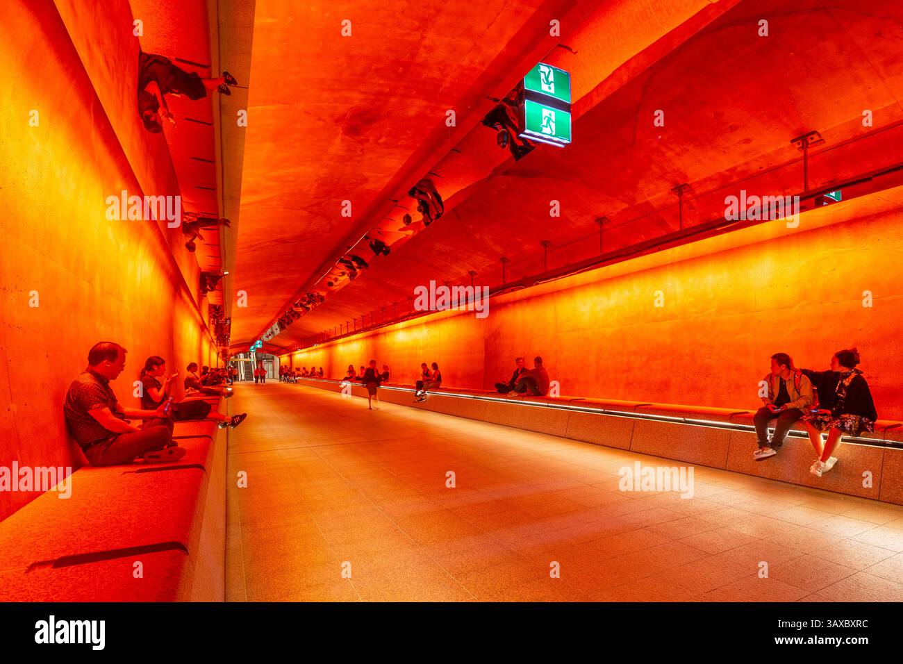 The 'Muru Giligu' Path of Light underground pedestrian tunnel at Martin ...