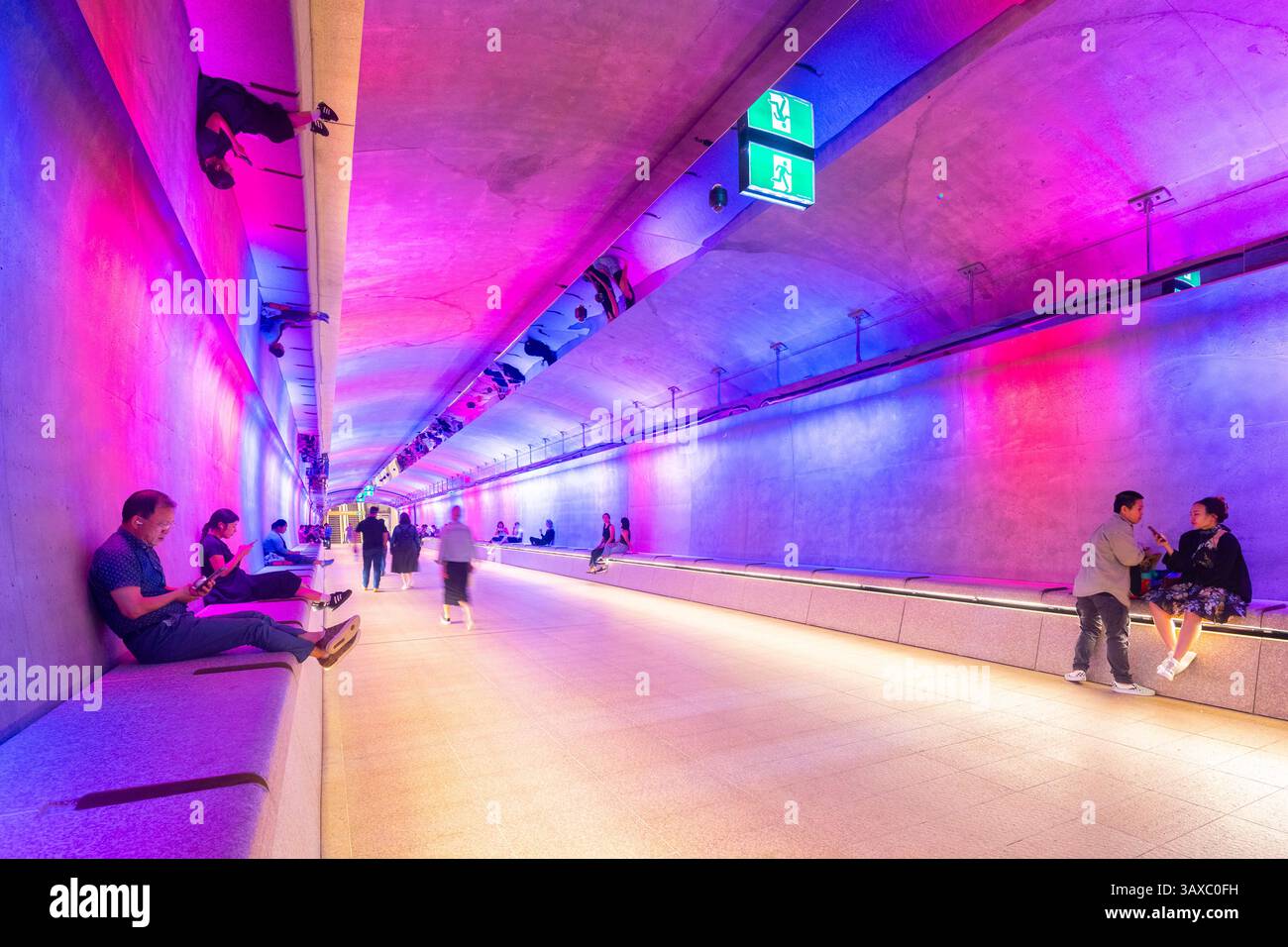 The 'Muru Giligu' Path of Light underground pedestrian tunnel at Martin ...