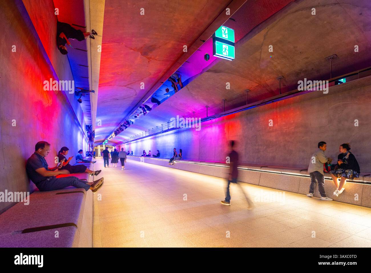 The 'Muru Giligu' Path of Light underground pedestrian tunnel at Martin ...
