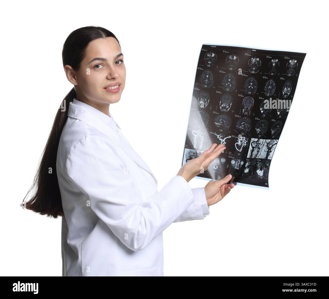 Healthcare brain scan on Cut Out Stock Images & Pictures - Alamy
