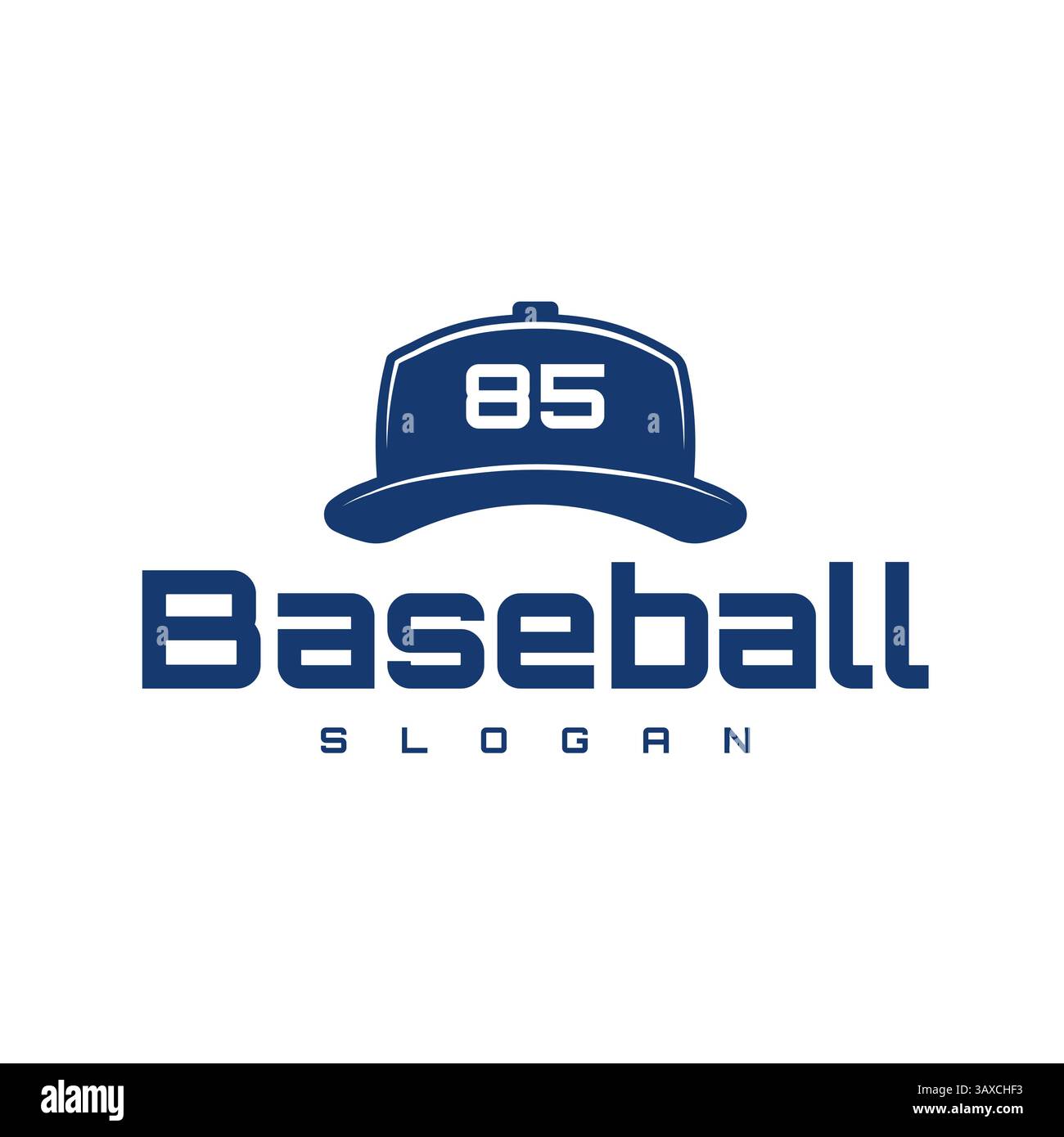 Vector logo design featuring a hat silhouette with the number 85 ...