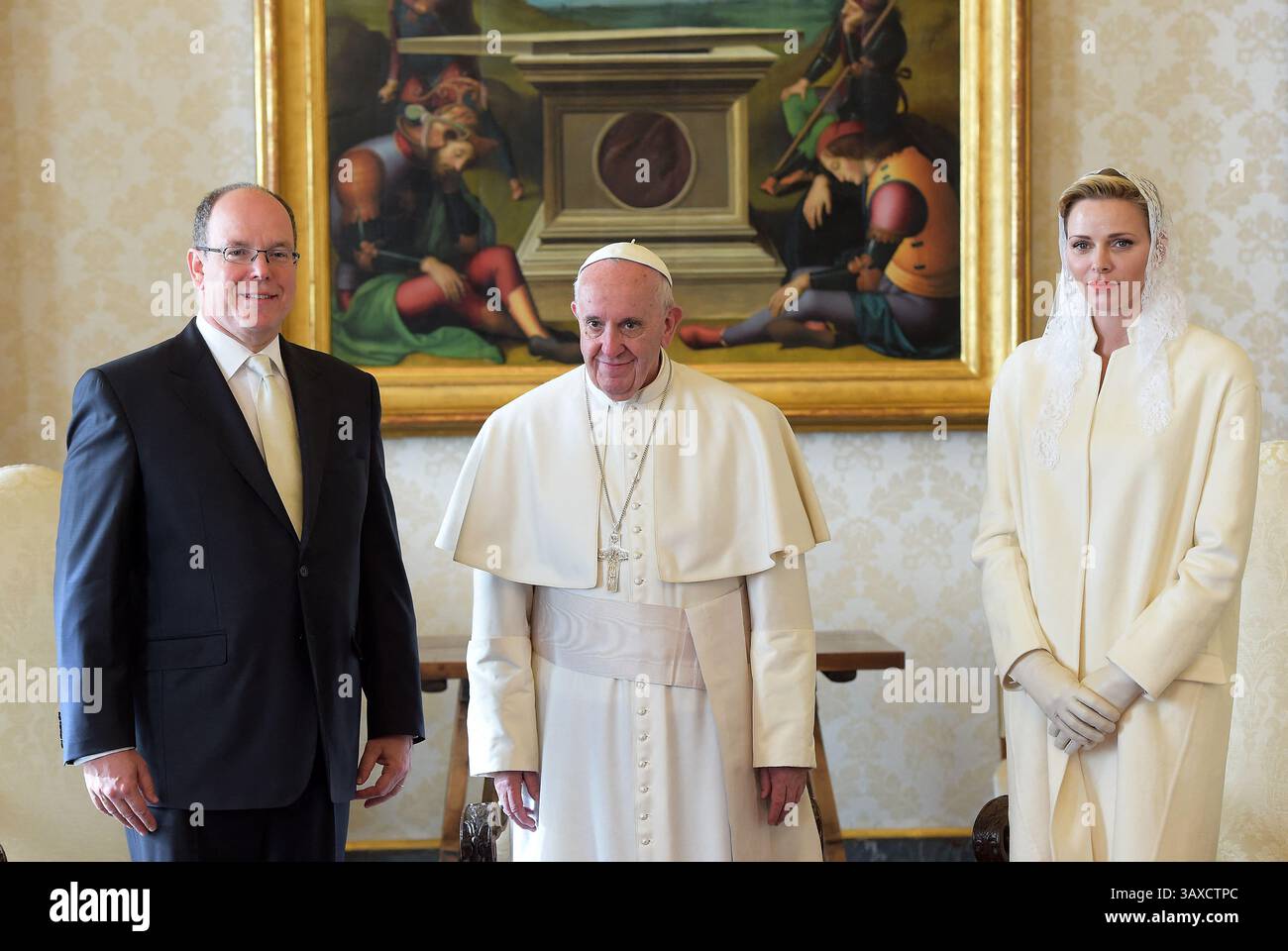 File photo - Prince Albert of Monaco and his wife princess Charlene ...