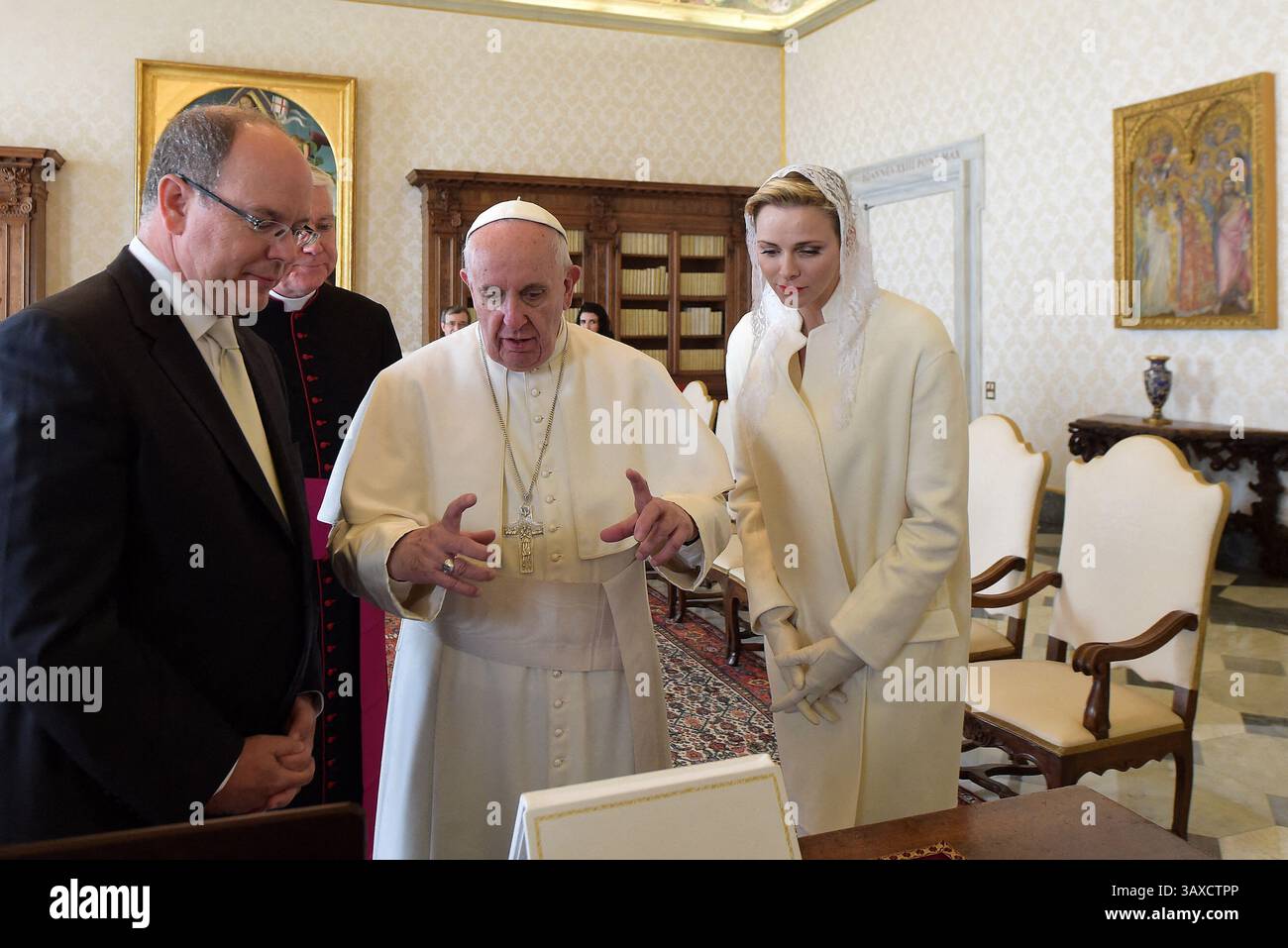 File photo - Prince Albert of Monaco and his wife princess Charlene ...