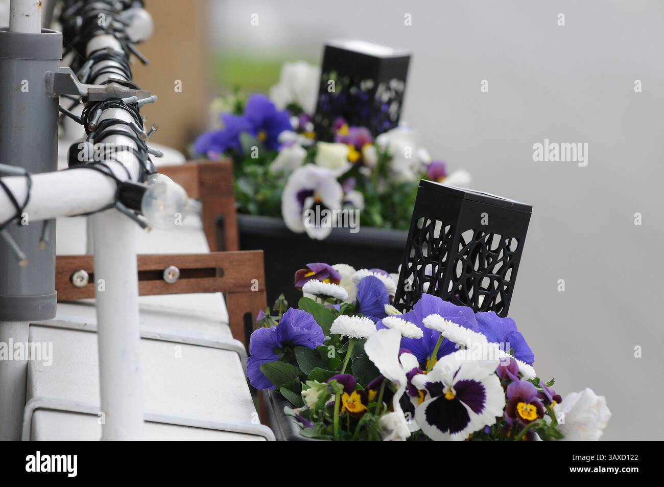 Kastrup/Copenhagen/ Denmark/21 APRIL 2025/. anish balcony decorated ...