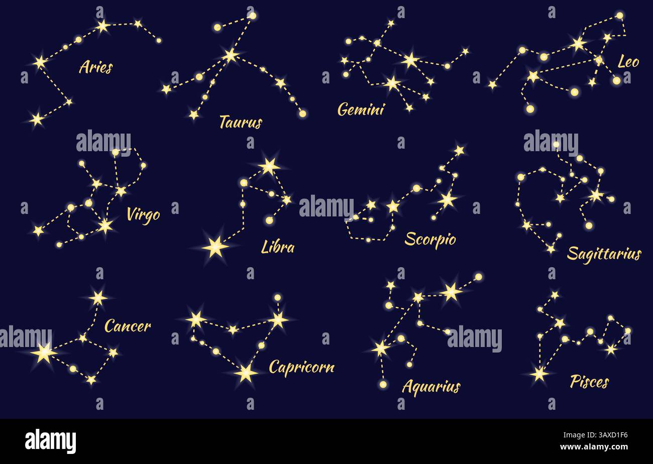 Aries constellation map hi-res stock photography and images - Alamy