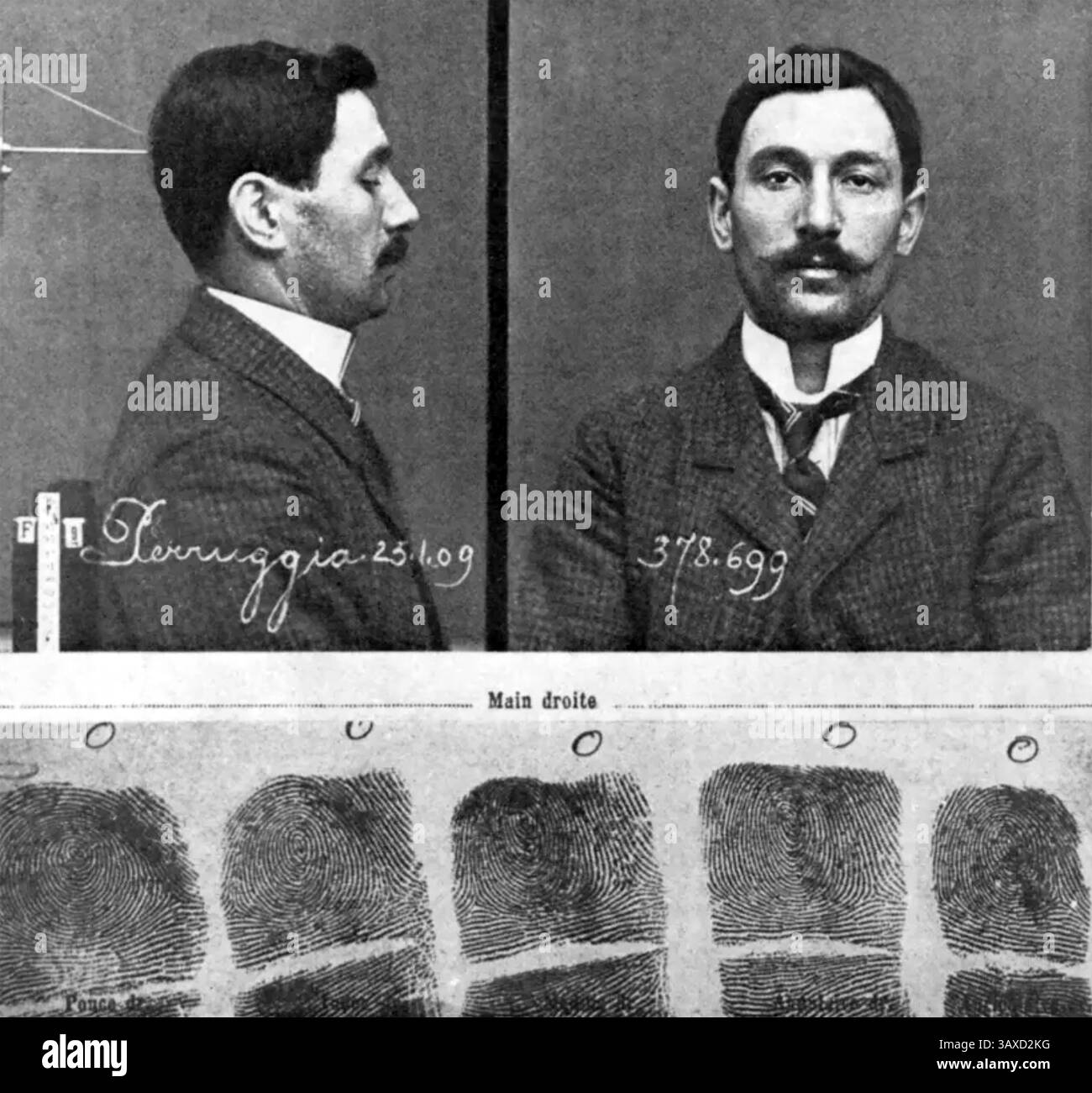 VINCENZO PERUGGIA (1881-1925) Italian decorator who stole the Mona Lisa ...