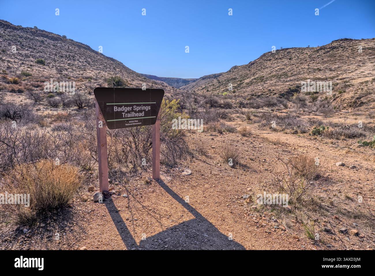 Badger Springs Trailhead in the Agua Fria National Monument of Arizona ...