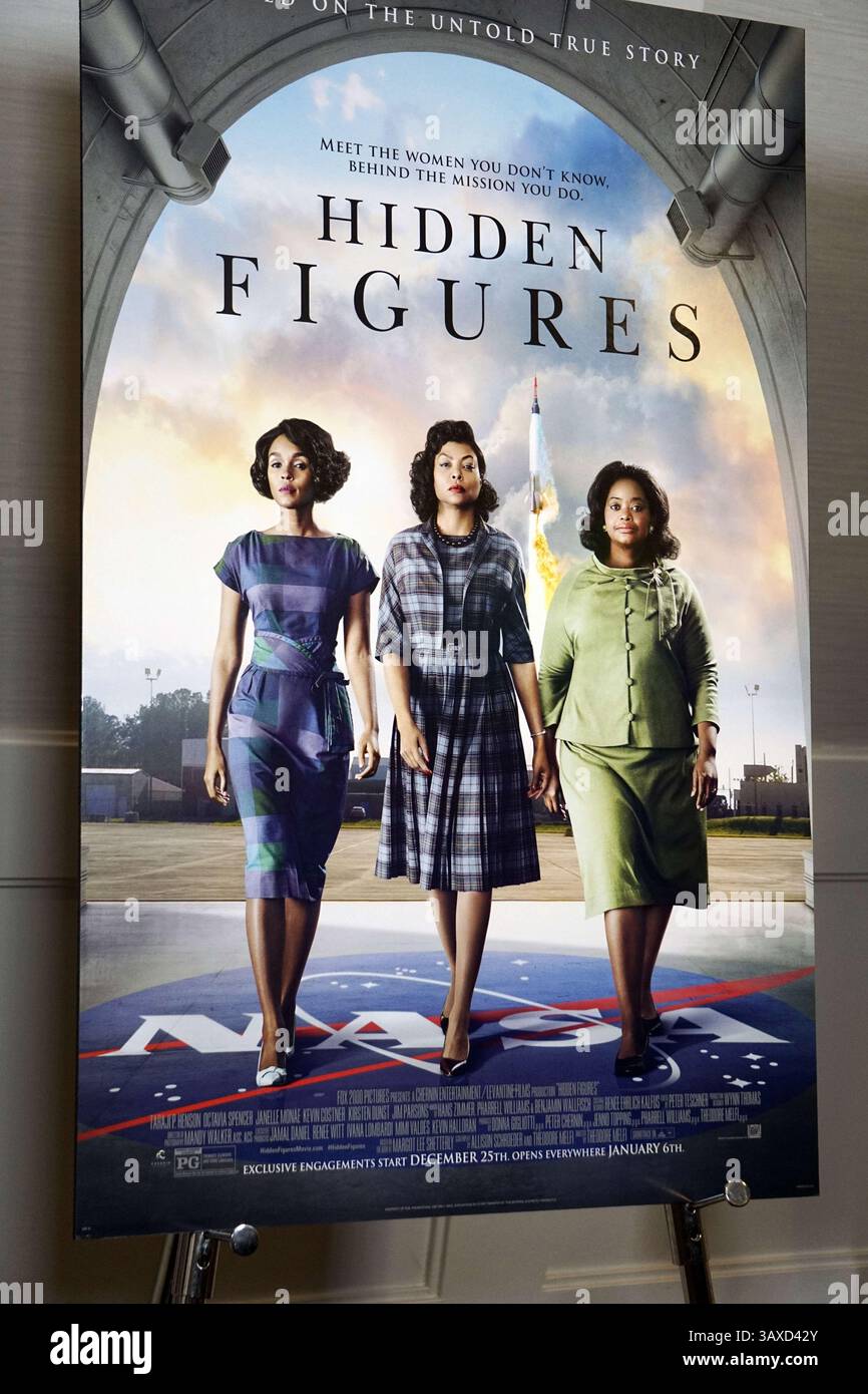 Hidden figures poster 2017 hi-res stock photography and images - Alamy
