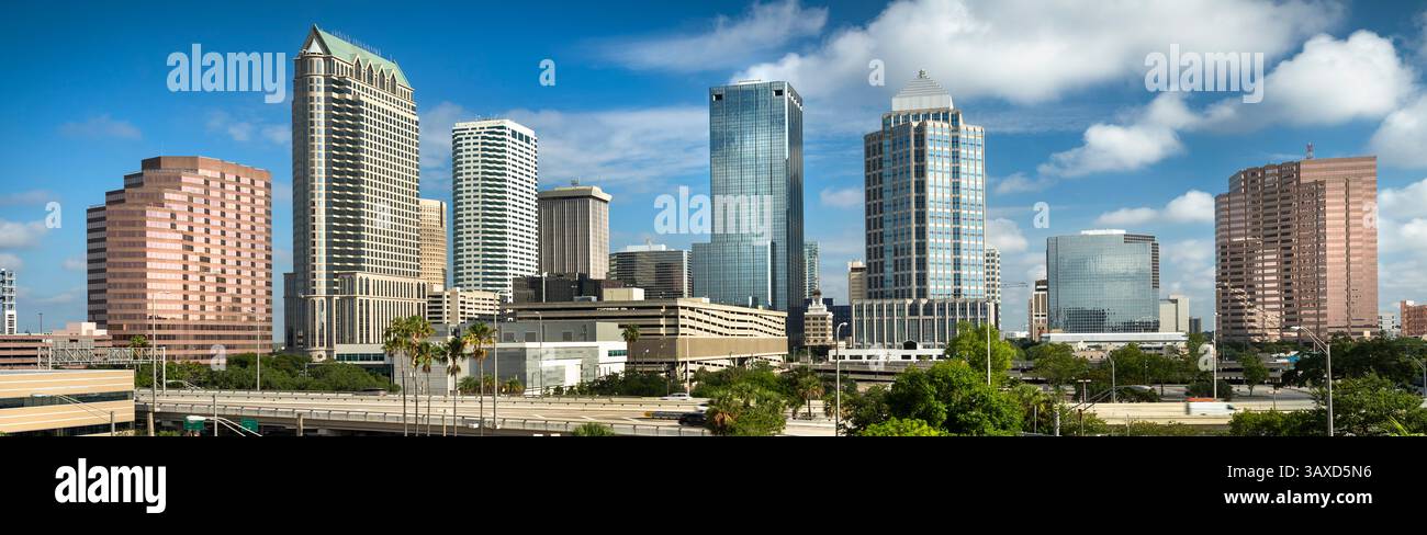 Tampa Bay Florida downtown city skyline view panorama Stock Photo - Alamy