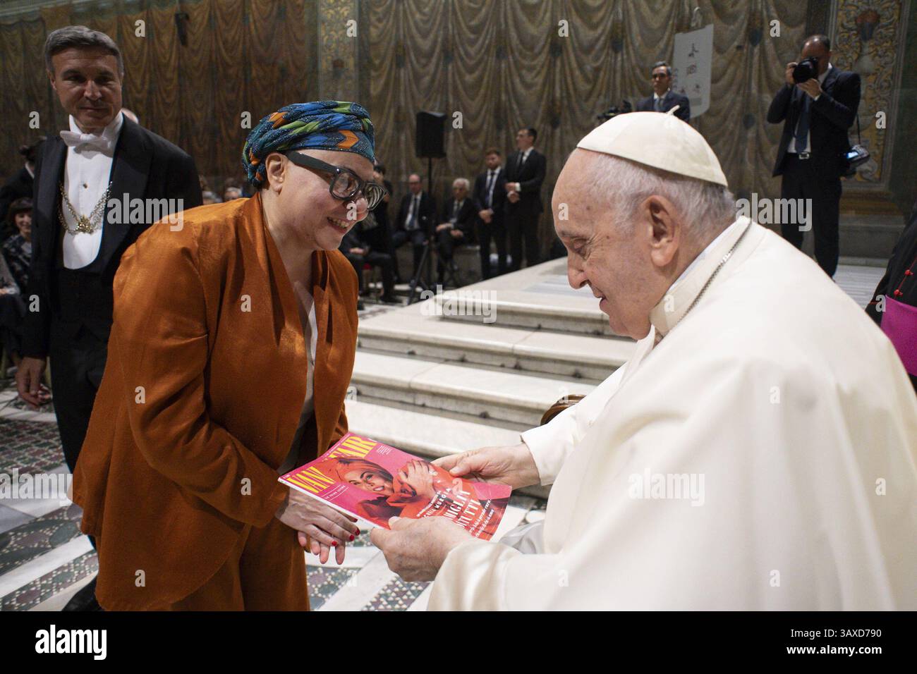 Italy, Rome, Vatican, 2023/6/23. Pope Francis during a meeting with ...